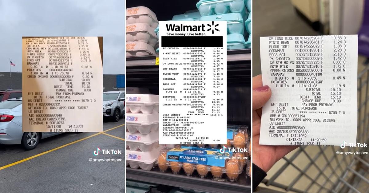 Woman on TikTok Shares Walmart Food Inflation in Last Two Years