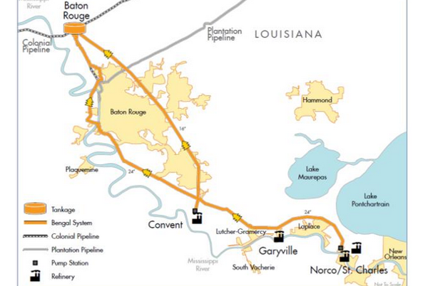 Shell Midstream Partners Refined Products Pipeline Systems