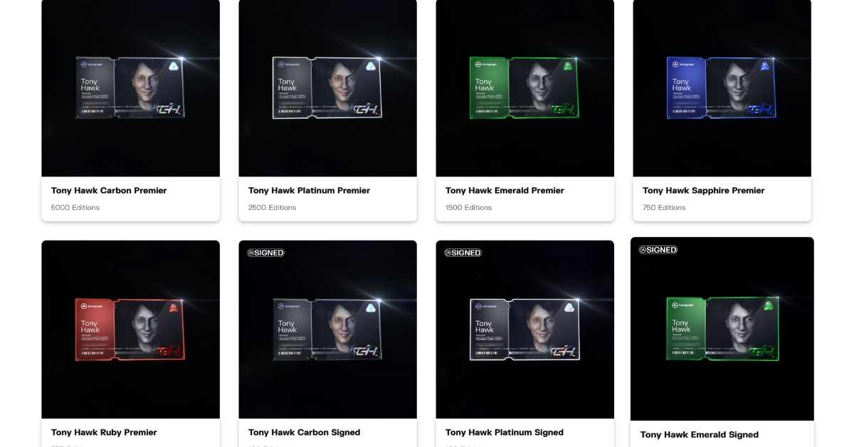 Tony Hawk Commemorates His Career, Launches an NFT Collection