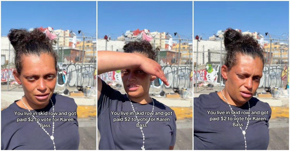 Skid Row Woman Says She Was Paid $2 to Vote for Karen Bass