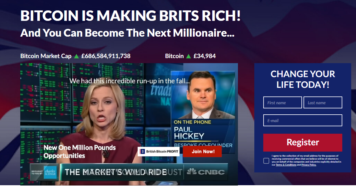 Is British Bitcoin Profit a Scam? The Company Has Run Fake News Ads