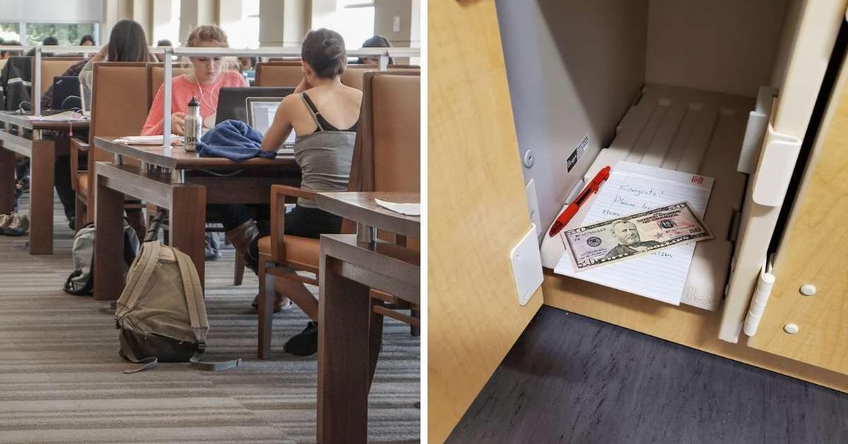 A professor hid clues for cash prize on campus. All the students had to ...