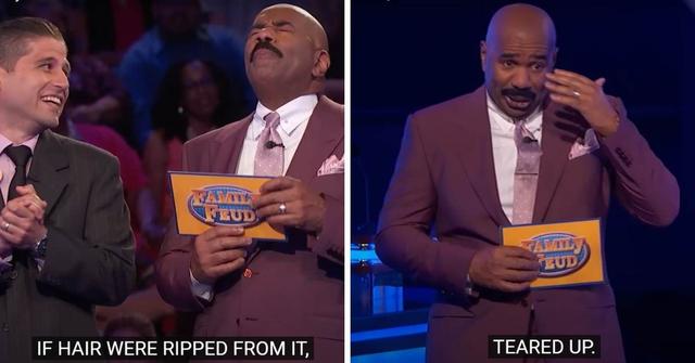 'Family Feud' host Steve Harvey tears up and had to 'stop the show ...