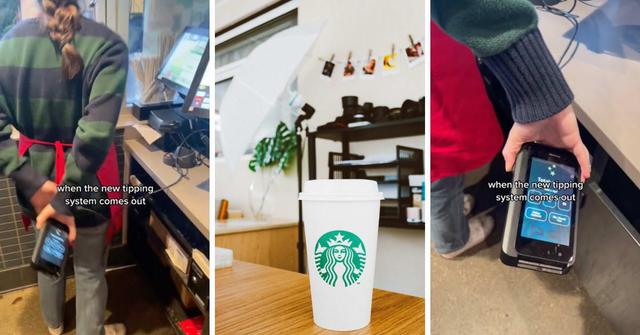 Starbucks has an ‘awkward' new tipping screen for customers paying by card