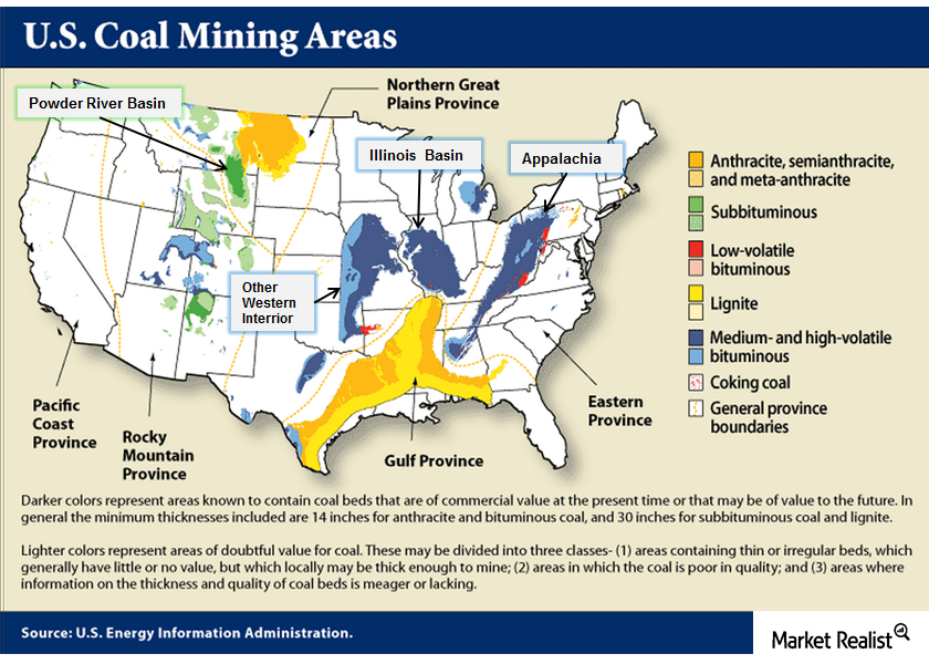 Must-know: The US coal mining areas and coal specifications